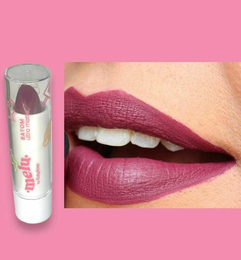 Labial batom ultra matte Melu RUBY ROSE - Dulcinea Cosméticos | Todos ...